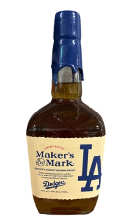 Maker's Mark LA Dodgers 2024 Kentucky Straight Bourbon Whisky 750ml ...