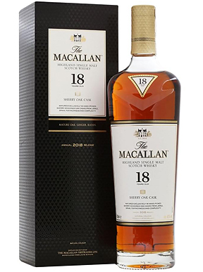 The Macallan 18 Year Old Sherry Oak Single Malt Scotch Whisky 750ml ...
