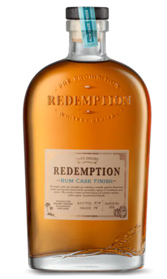 Redemption Rum Cask Finish Straight Rye Whiskey .750ml – Malibu Liquor ...