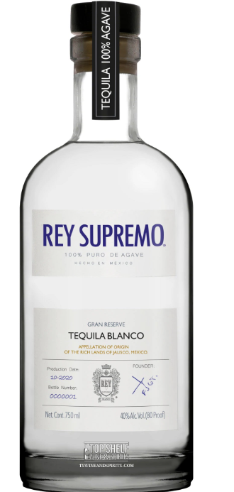 Rey Supremo Gran Reserve Tequila Blanco Jalisco, Mexico 750ml – Malibu ...