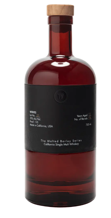 Wolves The Malted Barley Series Lot No. 2 Single Malt Whiskey Californ ...